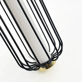 LED Lustr na lanku BONNIE LED/15W/230V 3000K černá