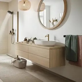 Hansgrohe - Umyvadlová baterie, CoolStart, EcoSmart, kartáčovaný bronz