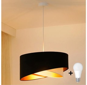 Brilagi - LED Lustr na lanku LYRA 1xE27/15W/230V černá/krémová/zlatá