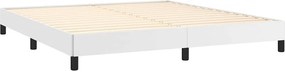 Box spring postel s matrací bílá 180x200 cm umělá kůže 3127326