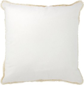 Bílozlatý polštář s vyšívaným stromkem a třásněmi Tree Gold – 45*45*12 cm
