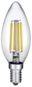 LED žárovka svíčková E14 C35 čirá LED žárovka E14 svíčková čirá C35 4W 400LM - 989-400 - Trio