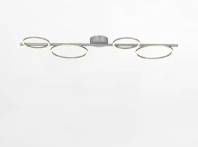 Stříbrné LED stropní svítidlo MINI RITUS