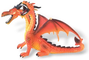Bullyland 75598 - Drak dvouhlavý oranžový