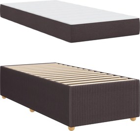 Rám postele Tmavě hnědá 90 x 200 cm textil 3398343