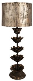 Kovová vintage stolní lampa Ginette II - Ø 30*81 cm