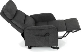 Polohovací křeslo šedé, elektrické TV-L8960 GREY2