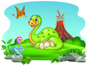 Fototapeta Dinosauři Na Glade Samolepící tapety 208x146