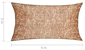 Maskovací síť s úložným pytlem 5 x 6 m béžová,  135928