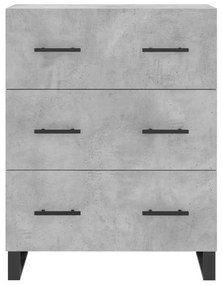 Skříň highboard betonově šedá 69,5x34x180 cm kompozitní dřevo,  3189409
