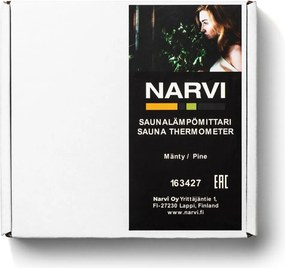 Narvi teploměr do sauny, borovice