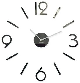 Designové nástěnné hodiny v černé barvě