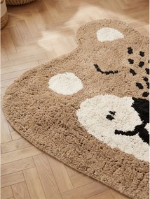 Světle hnědý pratelný/ručně tkaný bavlněný dětský koberec 93x120 cm Snuggle Bea – Hanse Home