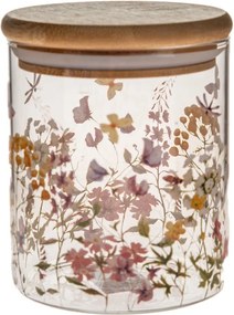 Skleněná dóza na potraviny Flowers – Dakls