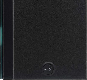 LED koupelnová skříňka se zrcadlem černá 50 x 14 x 60 cm 326480
