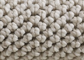 Ayyildiz, Kusový koberec Loom 4300 Cream kruh, 120x120 (průměr) kruh, béžová, obývací pokoj