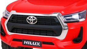 Ramiz Elektrické auto Toyota Hilux pro děti červené + pohon 4x4 + dálkové ovládání