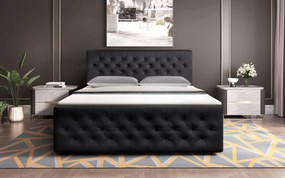 K&M postele Boxspring postel BELLISSIMO s úložným prostorem (4 šuplíky) Velikost postele: 120 × 200 cm, Výběr matrace: Taštičková zónová matrace - mě…