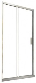 BESCO Sprchové dveře ACTIS BARVA rámu - Chrom/Leštěný hliník (ALU), Rozměr A - 120 cm, Rozměr C - 195 cm, Směr zavírání - Univerzální Levé / Pravé, Výplň - Čiré bezpečnostní sklo - 8 mm BCACT12CC