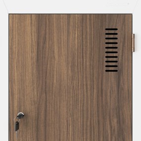 Šatní skříň typu L bílá, ořech, 800x1850x450 mm: JULIA Eco Design