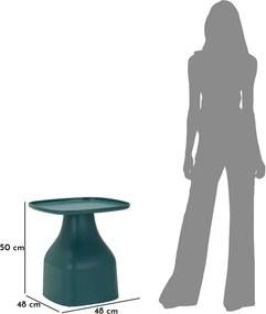 Konferenční stolek Gea 50 cm petrolejově modrý