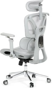 Kancelářská ergonomická židle PORTE II — síťovina, šedá