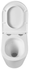 Erga Lily, závěsná WC mísa Rimless Tornado Flush 490x370x360 mm + toaletní sedátko s pomalým zavíráním, bílá, ERG-LILY-CE-93-001