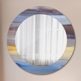 Kulaté dekorativní zrcadlo Abstraktní obrázek fi 60 cm