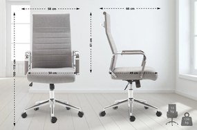 Kancelářská židle Kolumbus látka – šedá