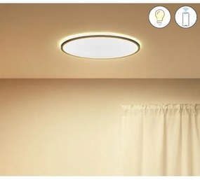 WiZ - LED Stmívatelné stropní svítidlo SUPERSLIM LED/22W/230V černá Wi-Fi