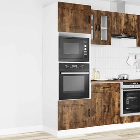 Skříňky na troubu 2 ks "Kalmar" kouřový dub, dřevěné podlahy 3315036