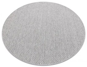 Šňůrkový koberec SIZAL TIMO 6272 kruh, světle šedý