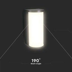 LED Venkovní nástěnné svítidlo LED/12W/230V 3000/4200/6500K IP65 černá