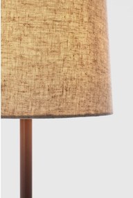 Béžová stojací lampa s textilním stínidlem (výška 166 cm) Assam – Bizzotto