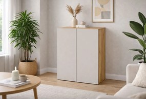 Komoda 2D 80 cm dub apalačský / kašmír Space