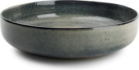 Zelený/modrý servírovací talíř z kameniny ø 28 cm Meridian – Salt&amp;Pepper