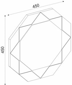 Zrcadlo PALANKA ořech