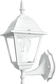 FAN LANT-ROMA/AP1A BCO Venkovní nástěnné svítidlo UP ROMA bílá, 1xE27, IP44, 19,5 x 35 x 14,6 cm - FANEUROPE