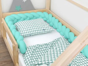 Benlemi Textil pro dětské postele - cop/mantinel Délka copu, mantinelu: 450 cm (4,5m), Barva copu/mantinelu: Mint
