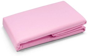 Dětské napínací prostěradlo LUX na matraci 120x60 cm, materiál 100% bavlna, barva růžová, všitá gumička po obvodu prostěradla k obepnutí matrace, hustá a pevná vazba textilie, vyrobeno z nejkvalitnějších bavlněných vláken