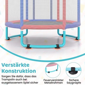 Costway Trampolína pro děti 154 cm 6 v 1 Dětská trampolína s – modrý