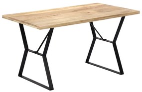Jídelní stůl 140 x 80 x 76 cm masivní mangovníkové dřevo,  247947