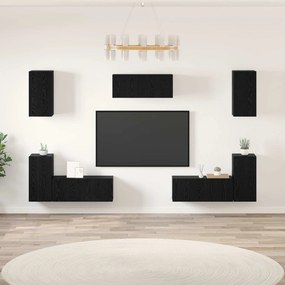 Sestava TV skříněk 7 ks Černý dub Kompozitní dřevo 3393187