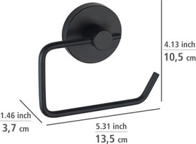 Držák toaletního papíru MILAZZO Vacuum-Loc, černý, WENKO