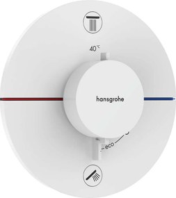 Hansgrohe ShowerSelect Comfort - Termostatická baterie pod omítku, pro 2 spotřebiče, matná bílá 15556700