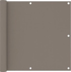 vidaXL Balkónová zástěna 90 x 500 cm oxfordská látka [134870] Barva: taupe