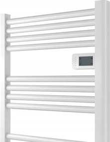 Erga Pago, elektrické topné těleso 540x960 mm s digitálním termostatem, 500W, bílá matná, ERG-LAV-GRZE-E-ALU-960540-WH