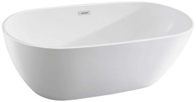 Aqualine - Volně stojící vana Duoro, 180x80 cm, bílá E1880