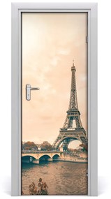 Fototapeta samolepící na dveře Eiffelova věž 75x205 cm