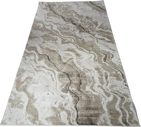 HU Moderní béžový koberec Glamour 31705-Blue Rozměr: 60x110 cm